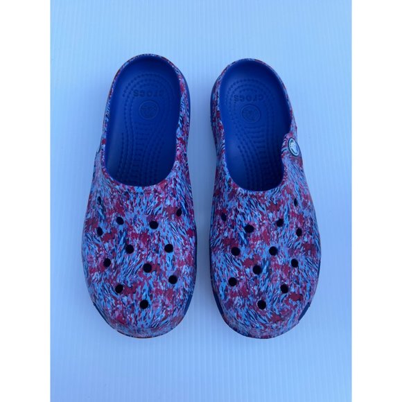 CROCS | Shoes | Crocs Crocs Classic Blue Tie Dye Slip On Clog Multi ...